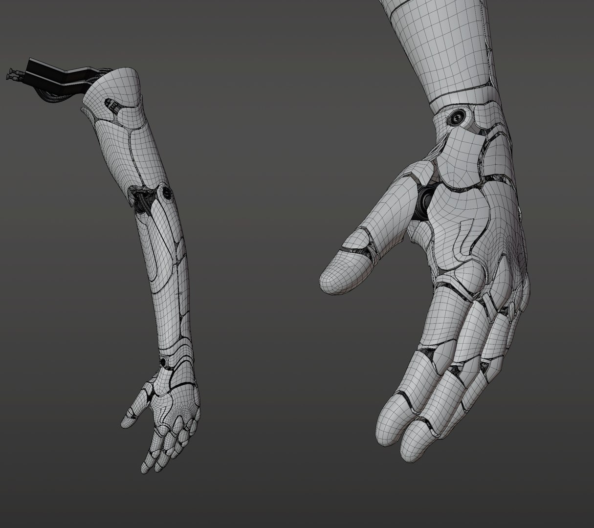 Robotic hand model - TurboSquid 1605002