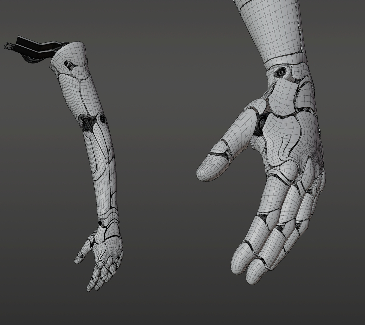 Robotic hand model - TurboSquid 1605002