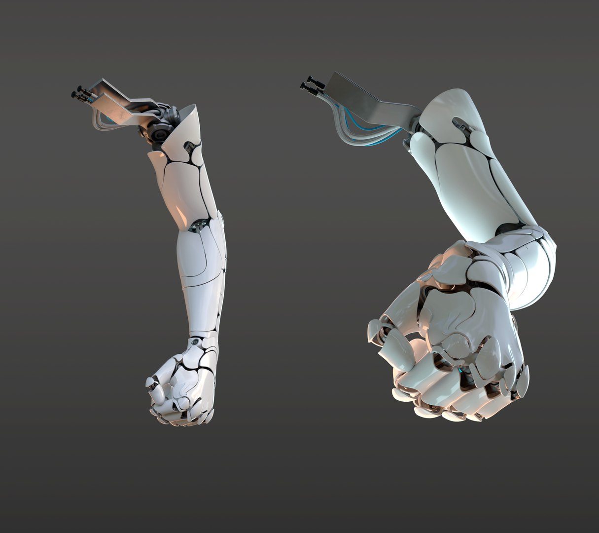 Robotic hand model - TurboSquid 1605002