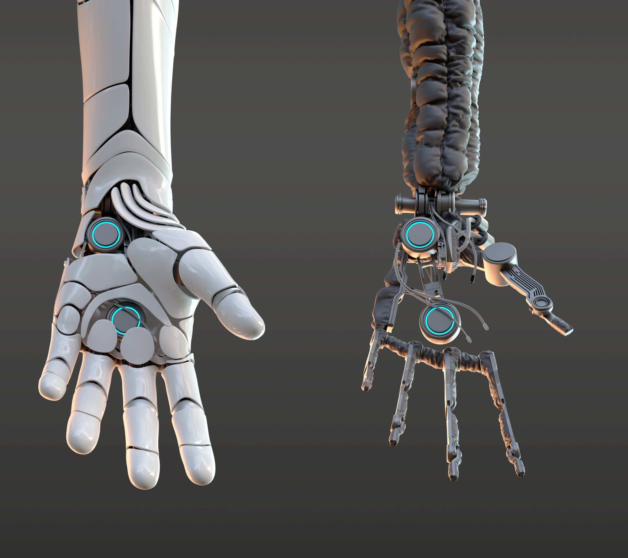Robotic hand model - TurboSquid 1605002