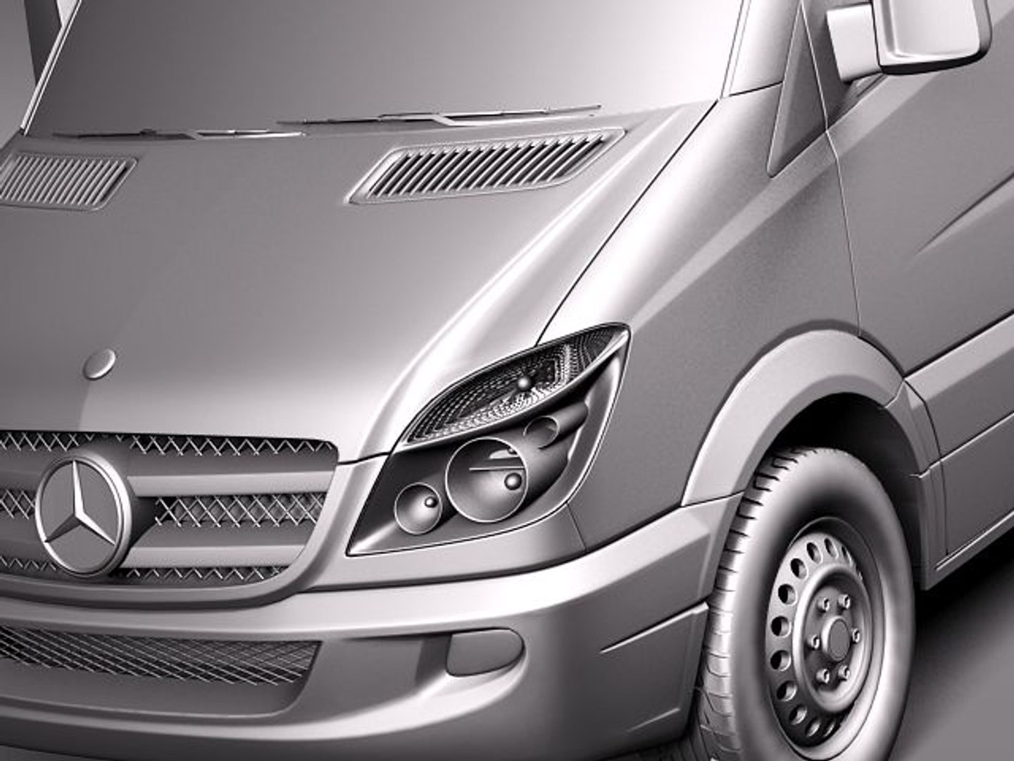 3d Mercedes Sprinter Ii Short Model