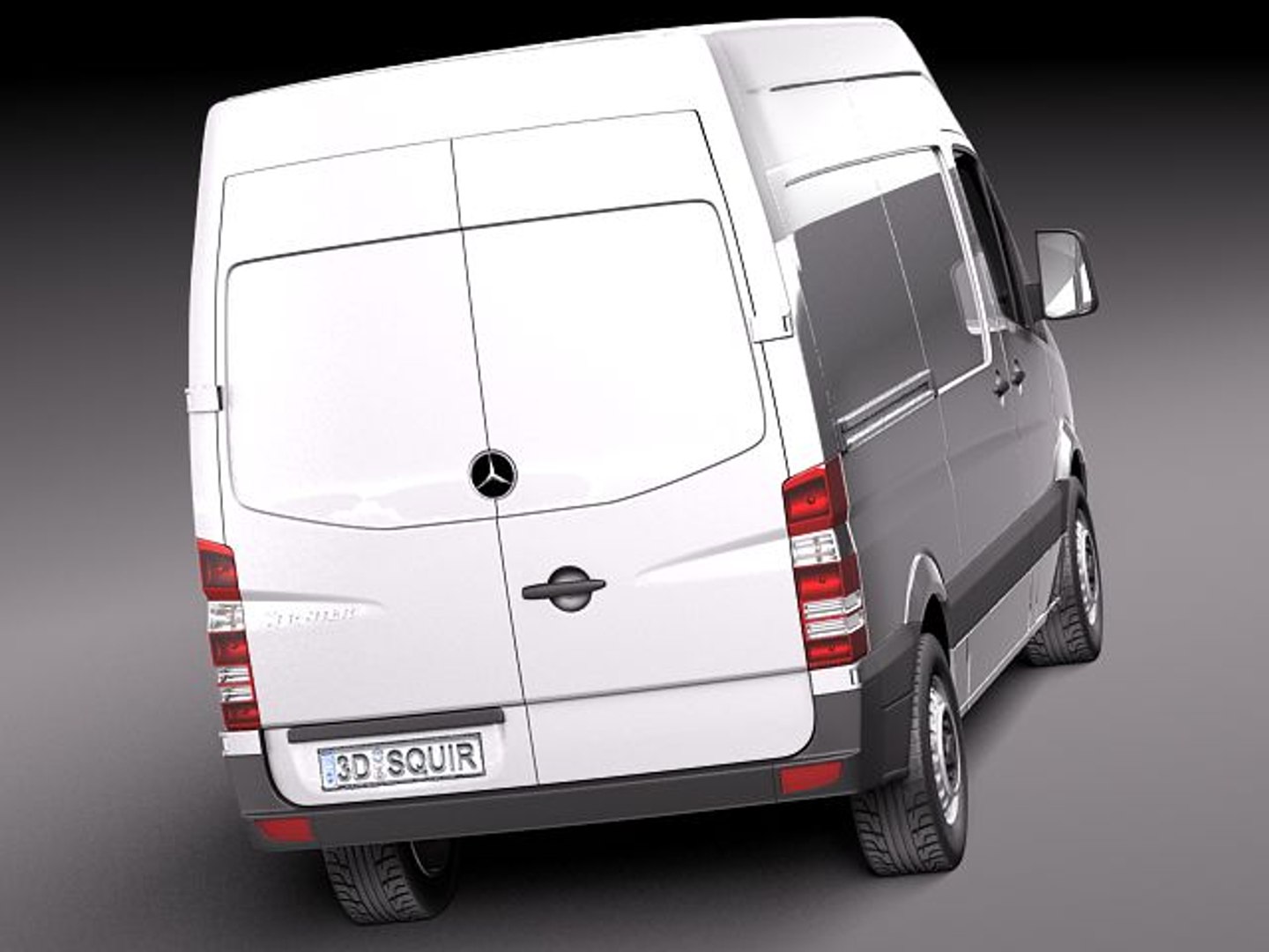 3d Mercedes Sprinter Ii Short Model
