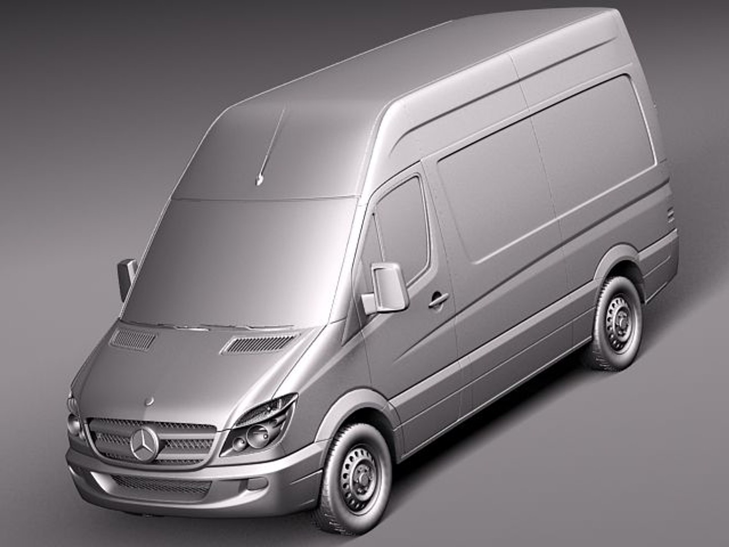 3d Mercedes Sprinter Ii Short Model