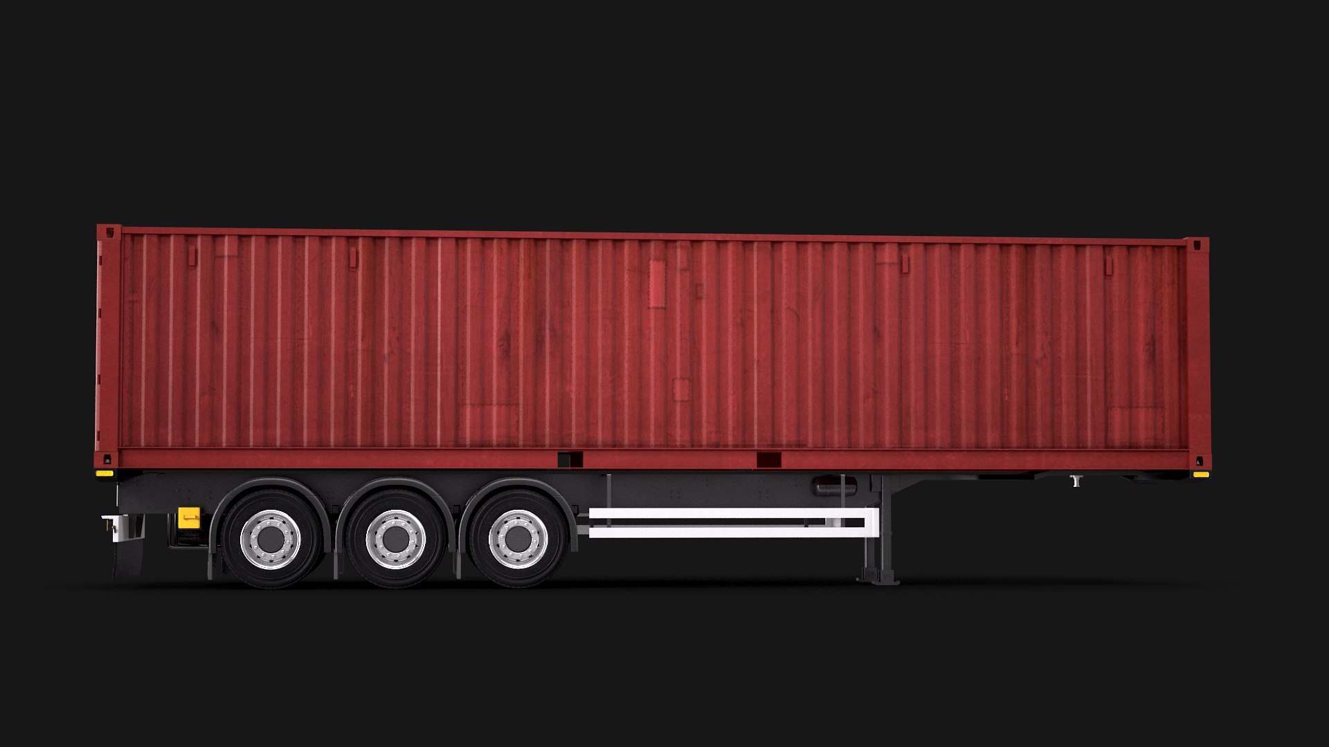 Tractor Trailer Container Model - TurboSquid 1650945