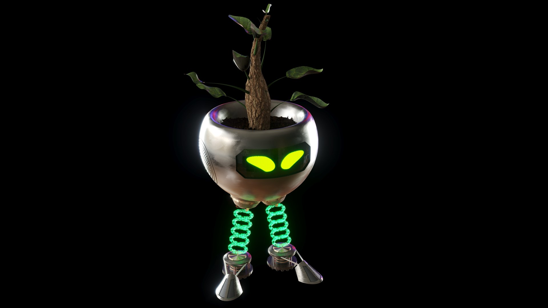 PotBot Plant Robot 3D Model - TurboSquid 1996532