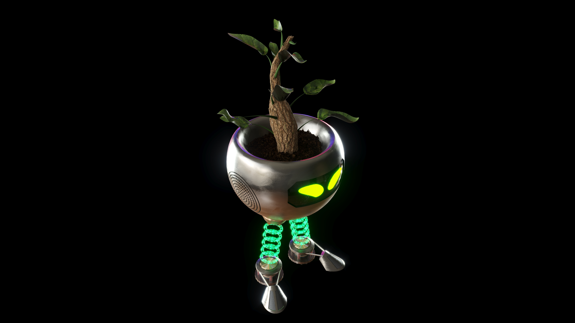 PotBot Plant Robot 3D Model - TurboSquid 1996532