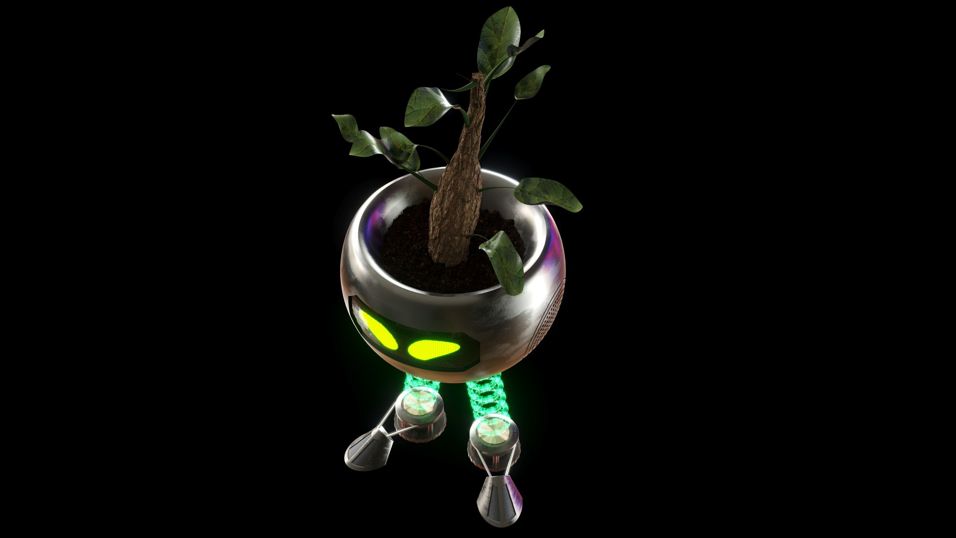 PotBot Plant Robot 3D Model - TurboSquid 1996532