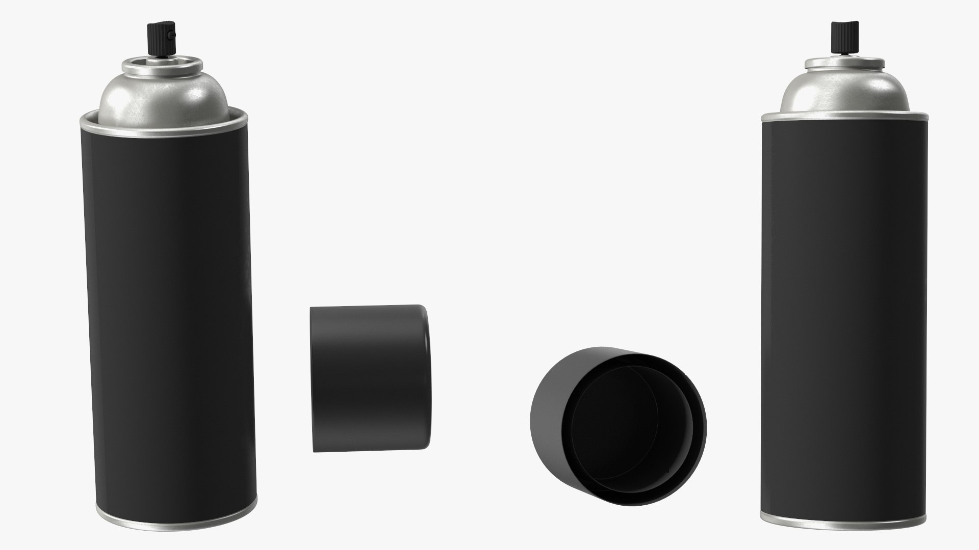 3D Recycling Black Aerosol Can - TurboSquid 2137790