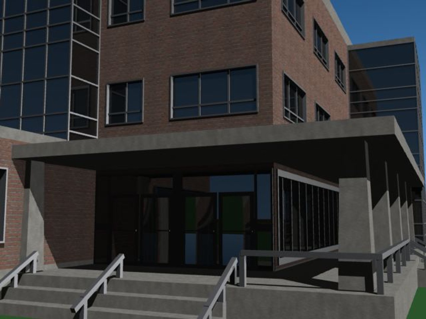 Building Library 3d Model