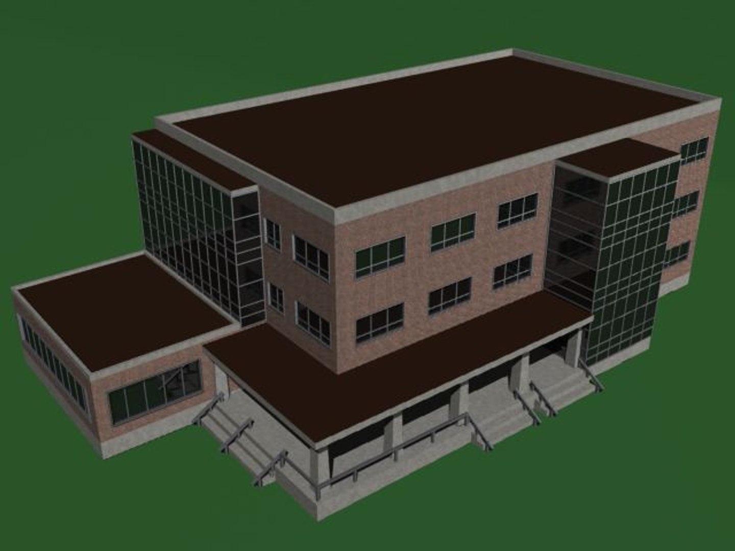 Building Library 3d Model