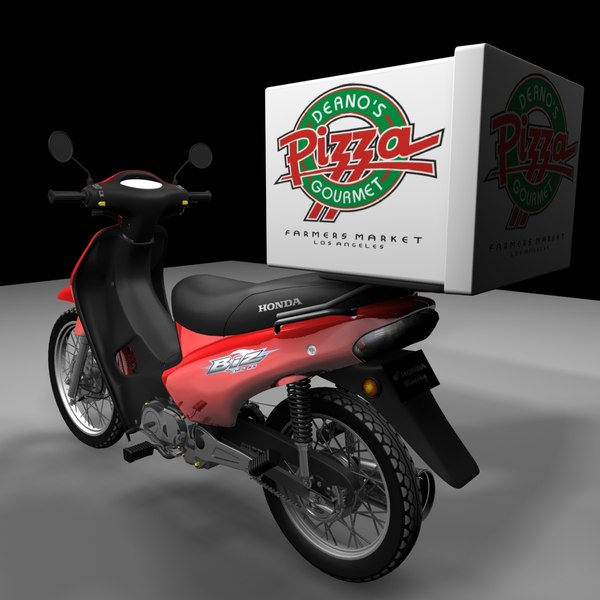 moto delivery 3d model
