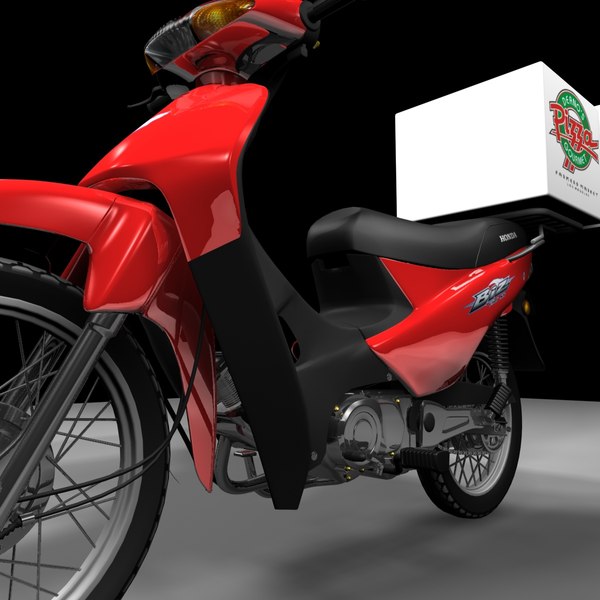 moto delivery 3d model