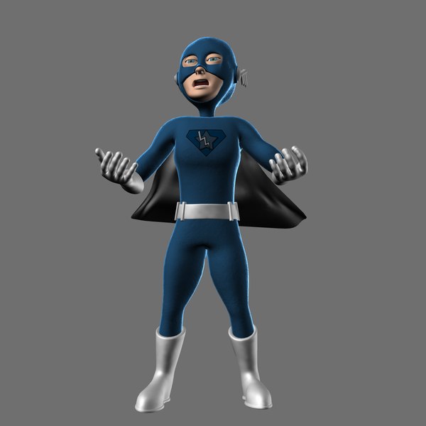 3d model superhero super hero