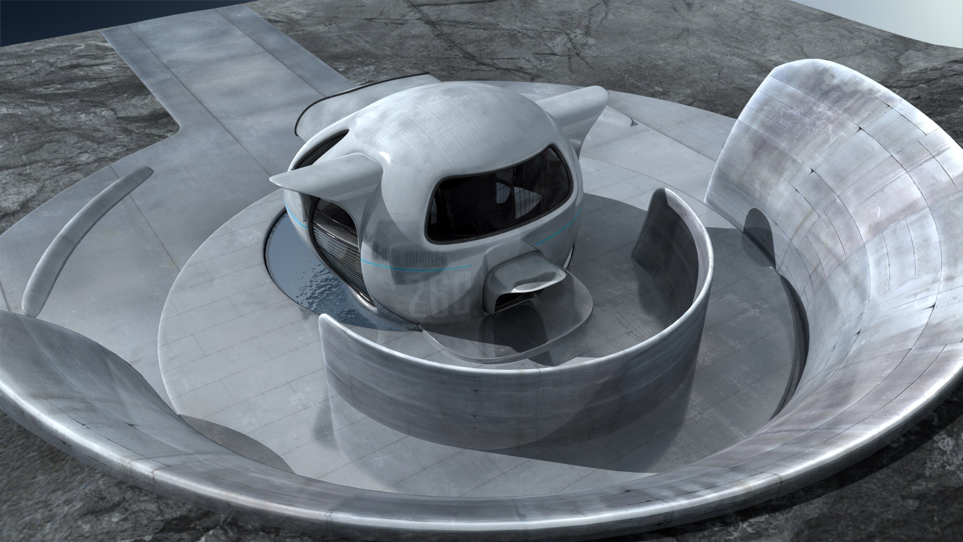 3D Futuristic House 01 Model - TurboSquid 2020137