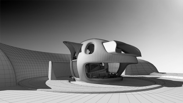 3D Futuristic House 01 model - TurboSquid 2020137