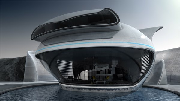 3D Futuristic House 01 model - TurboSquid 2020137