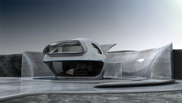 3D Futuristic House 01 model - TurboSquid 2020137