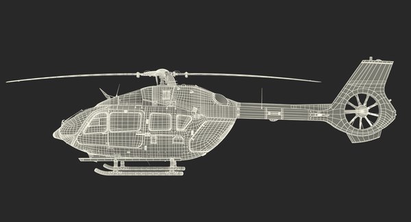 Airbus helicopters h145 cockpit 3D model - TurboSquid 1335728