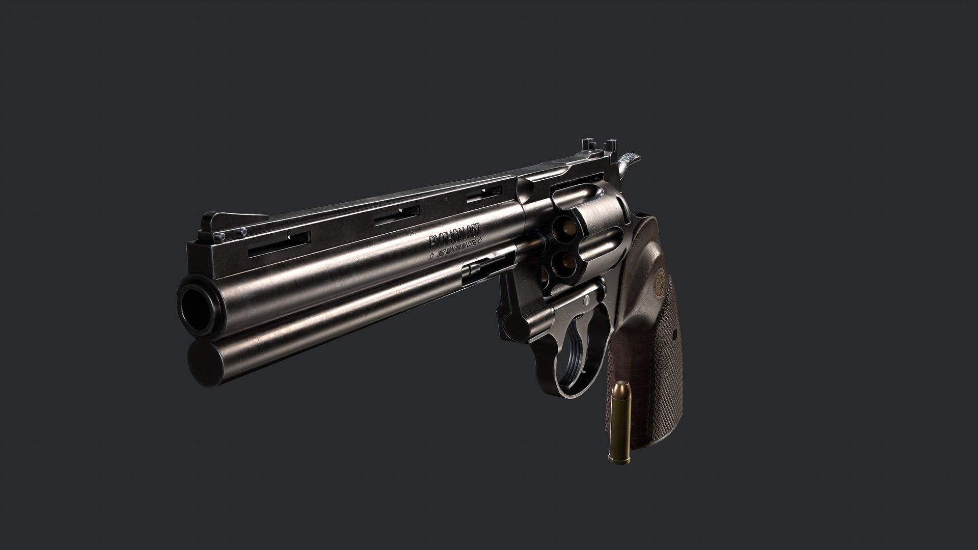 Colt Python 357 3D Model - TurboSquid 2185574