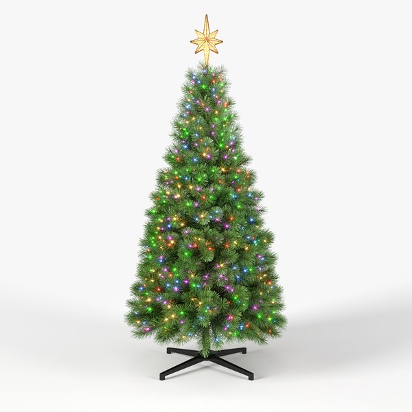 3D Christmas Tree with Animated Lights - Set 2 - TurboSquid 1829975