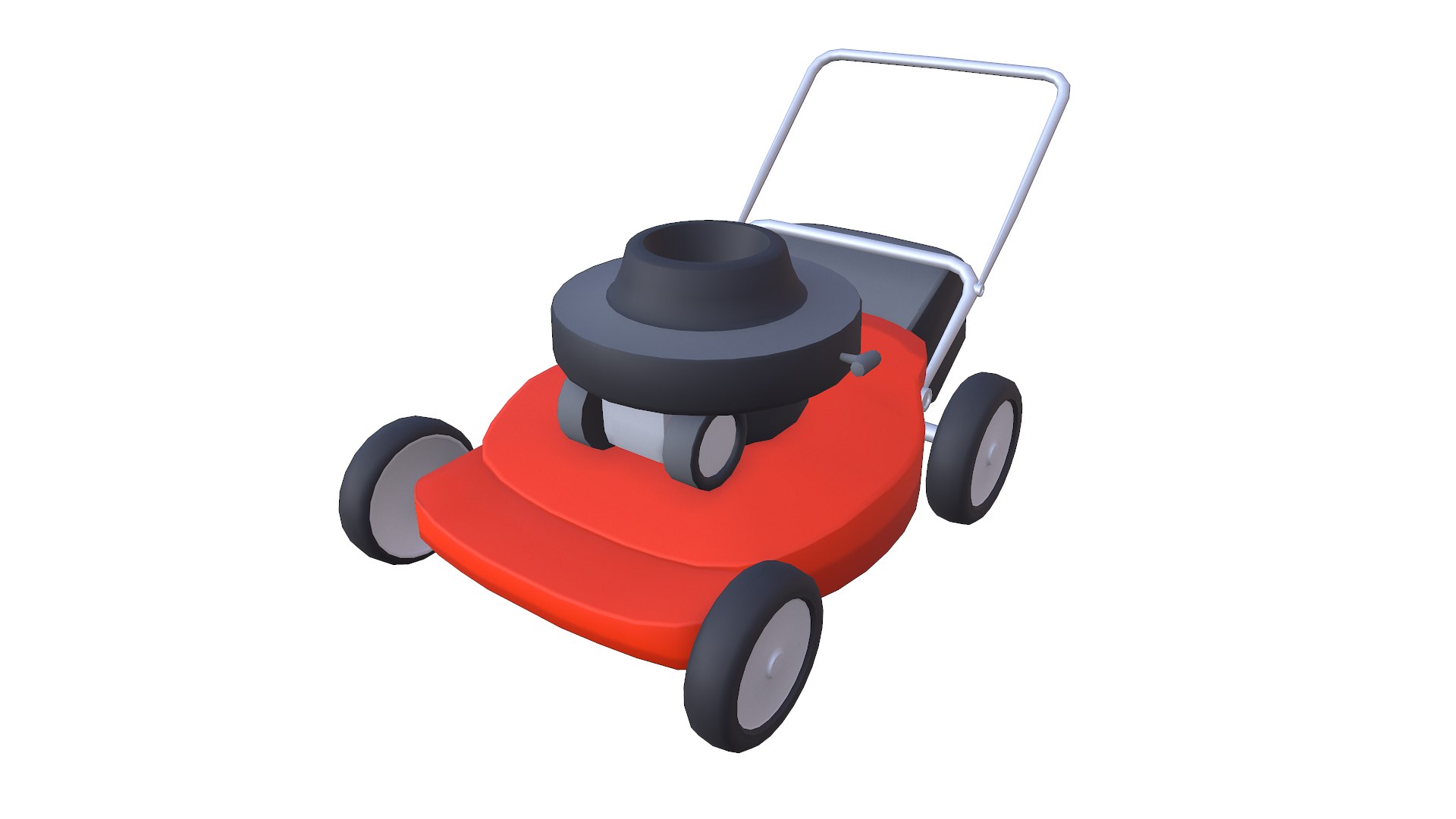 Cartoon Lawn Mower model - TurboSquid 2016669