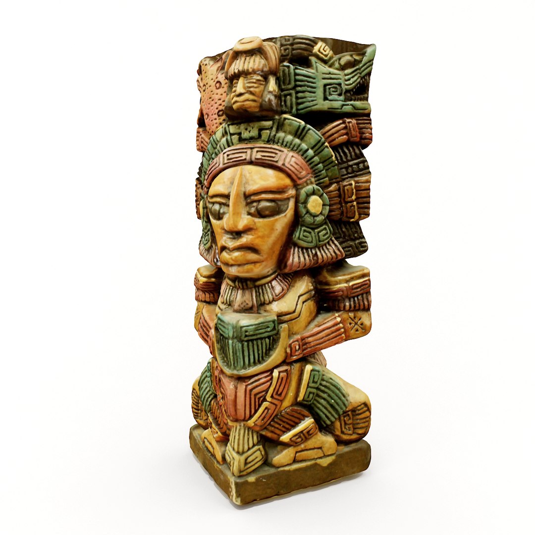 Mayan Figure Replica 3d Model