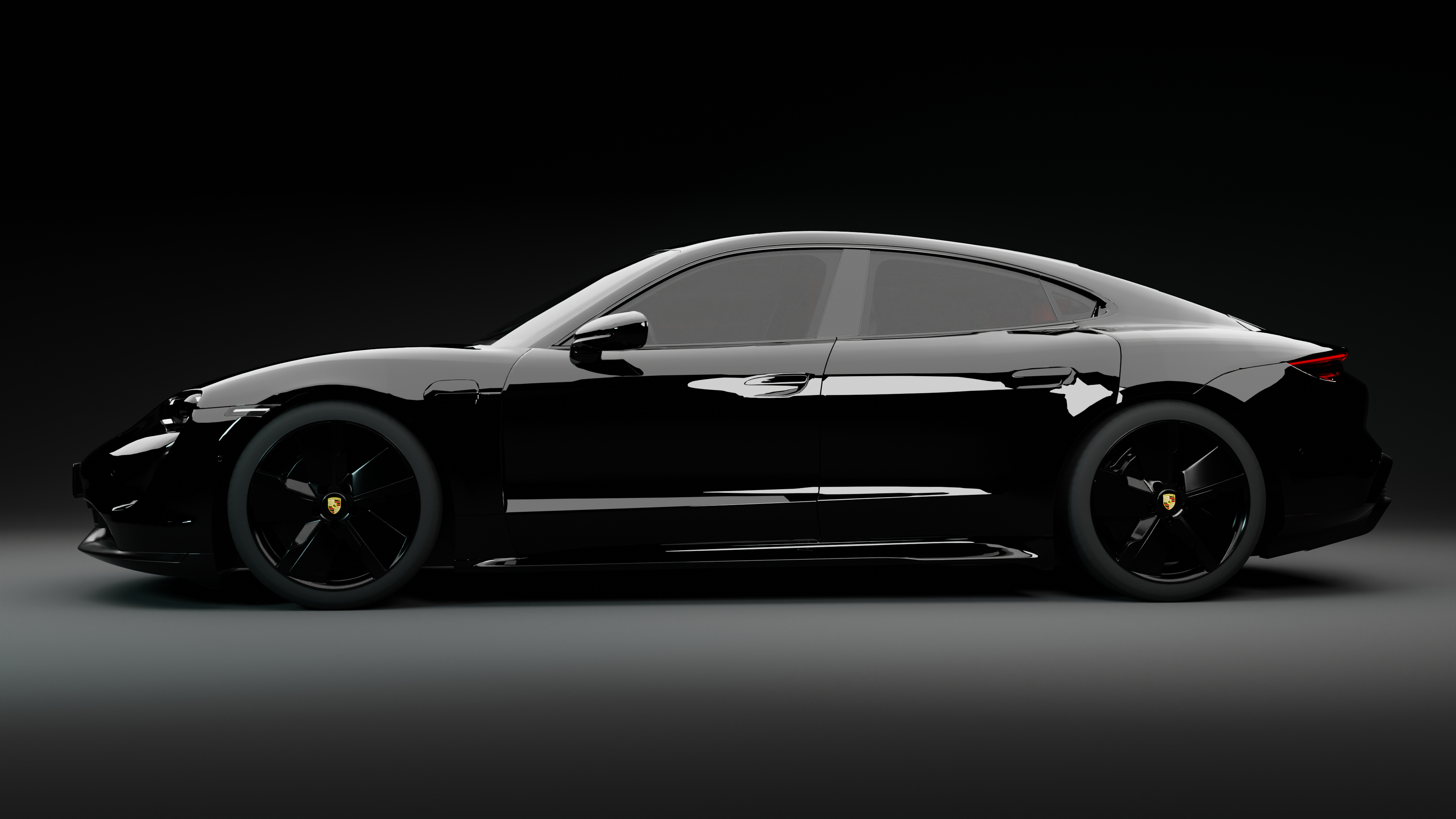 modèle 3D de PORSCHE TAYCAN TURBO s 2022 avec textures modèle 3D ...