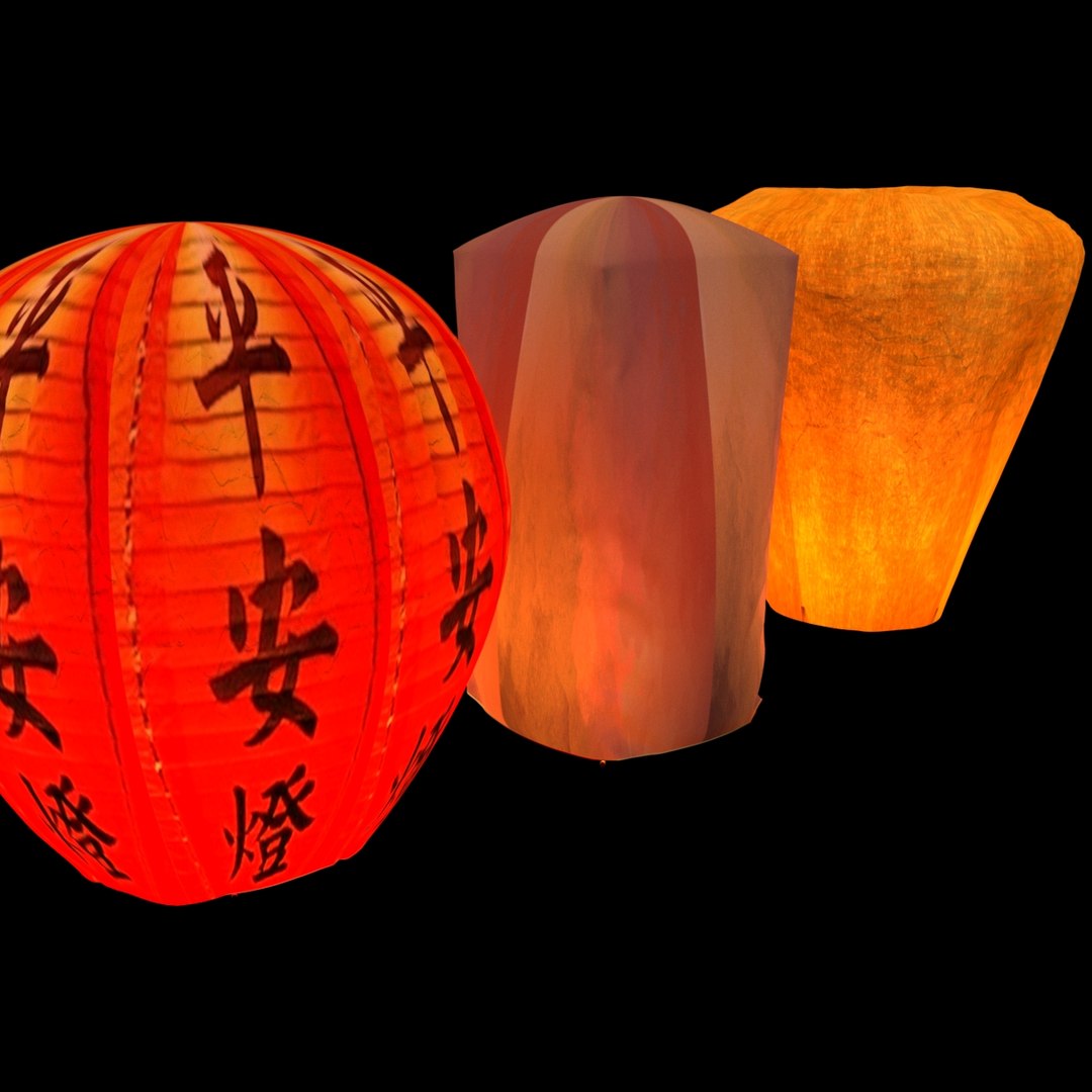Chinese Sky Lantern 3D Model - TurboSquid 1979702