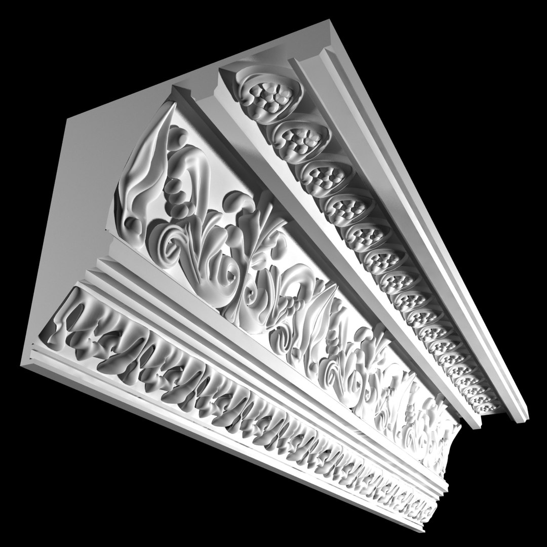 3d Cornice Big Classic Model