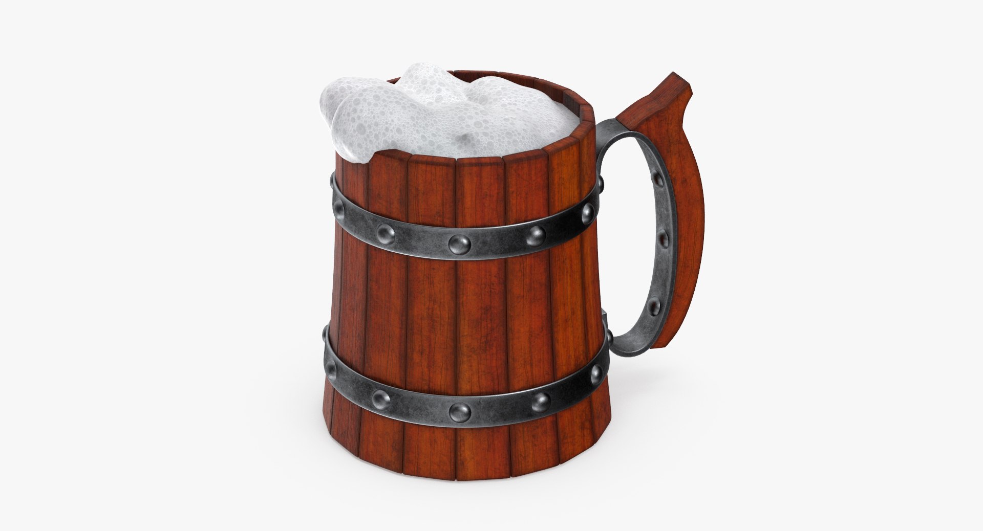 Cartoon Beer Mug 3D Model - TurboSquid 1363922