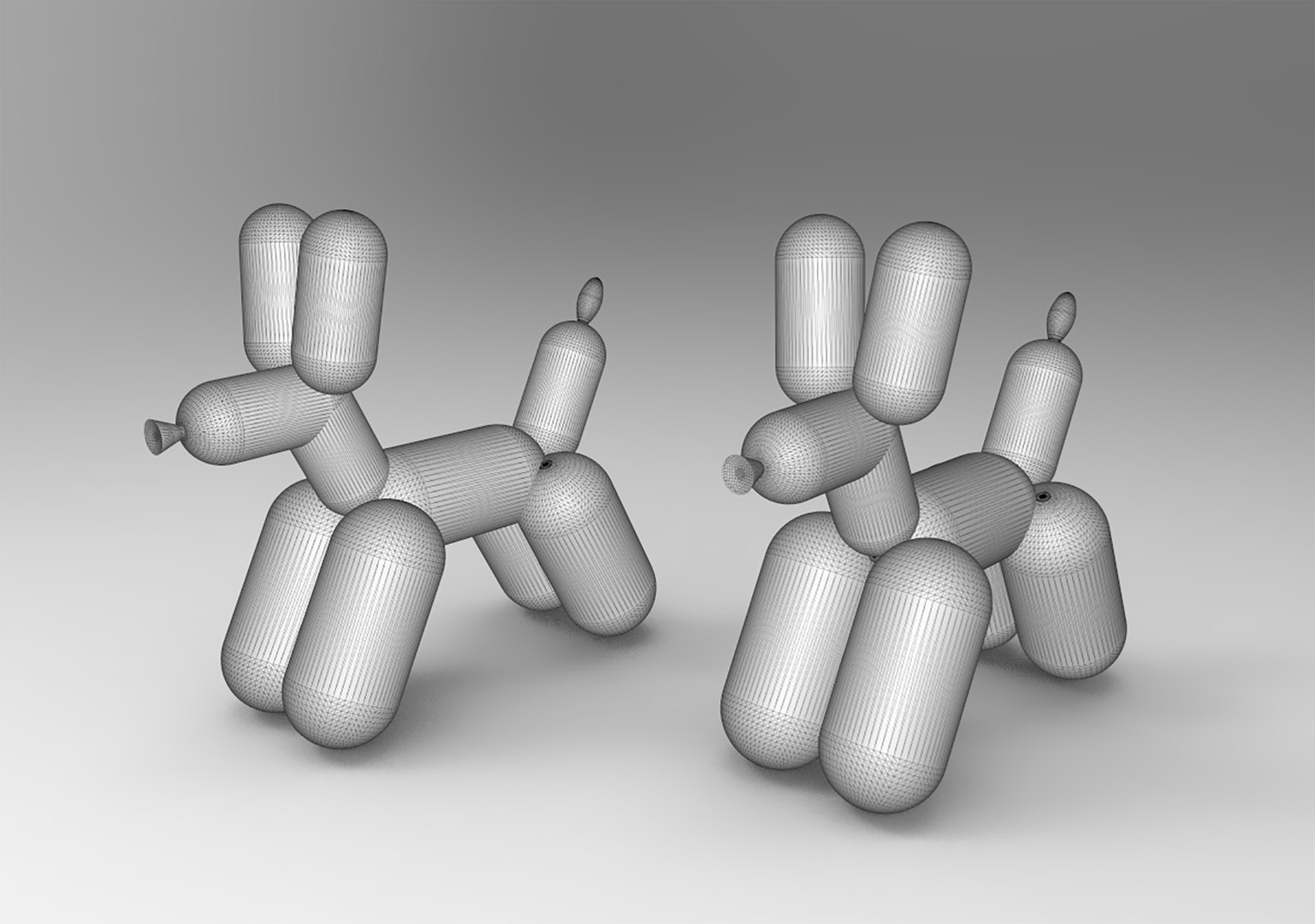 3D Ballon Dogs Model - TurboSquid 2114332