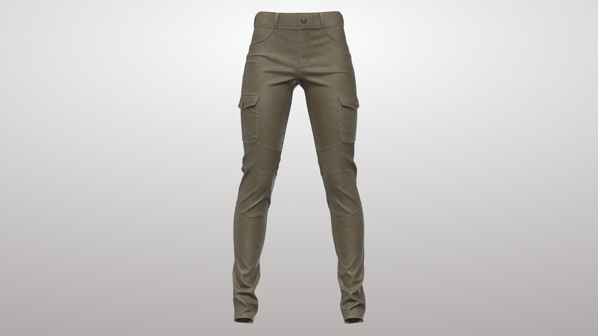 3D Model Pants With Pockets Female PBR - TurboSquid 1857785