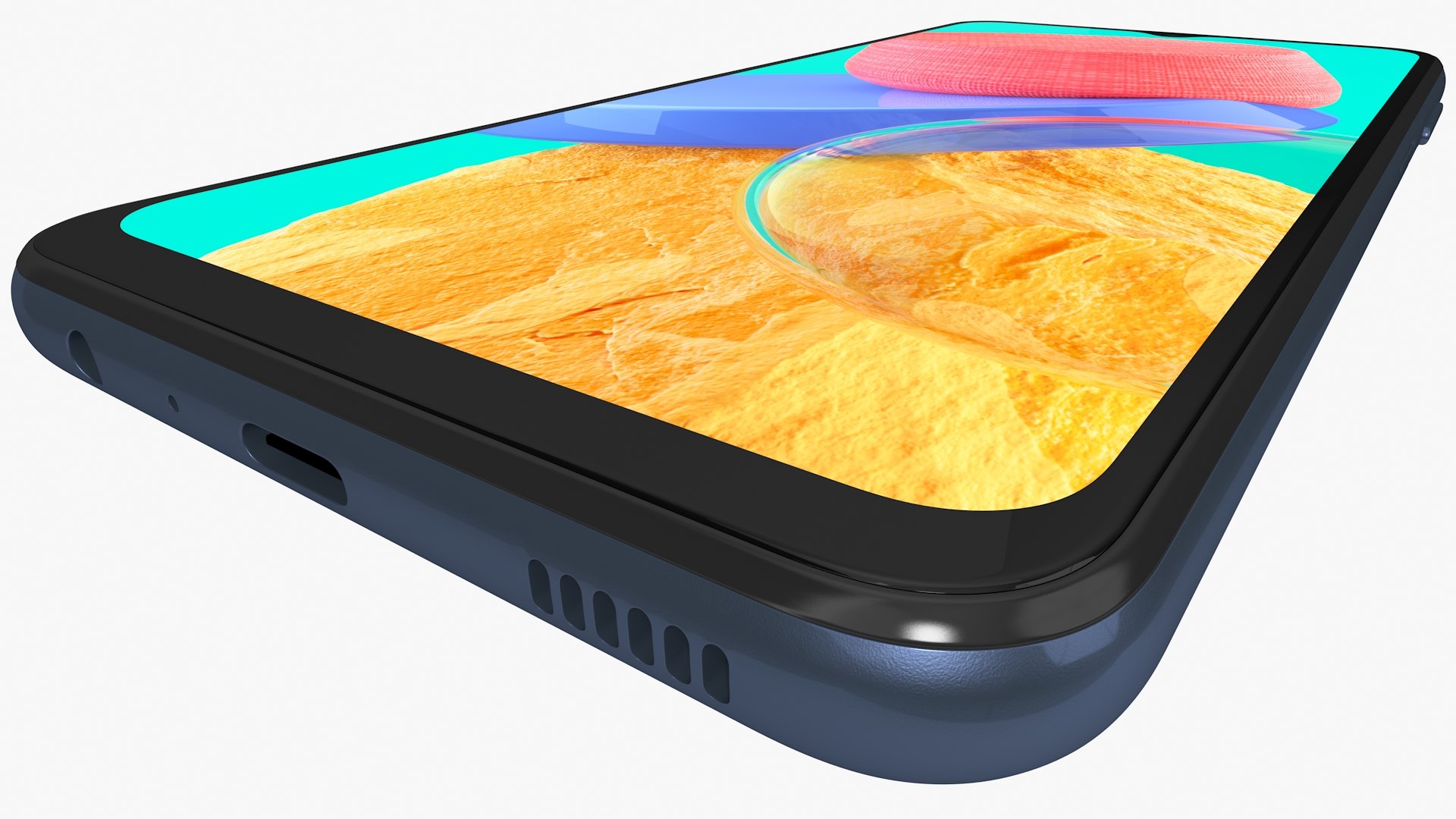 Samsung Galaxy M33 5G Blue Model - TurboSquid 1905581