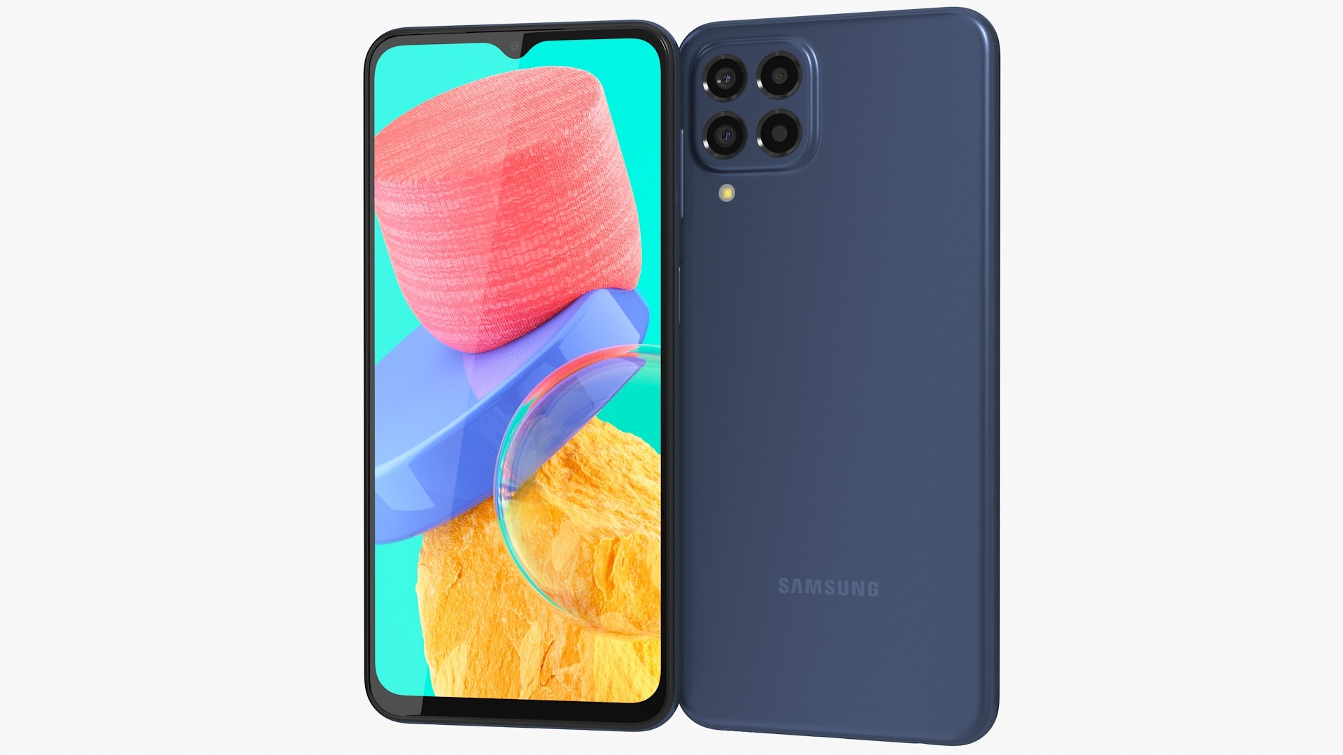 Samsung Galaxy M33 5G Blue Model - TurboSquid 1905581