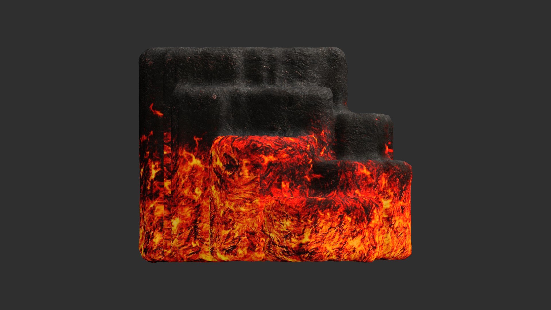 3D Cave Platform 1 - Lava Model - TurboSquid 2066483
