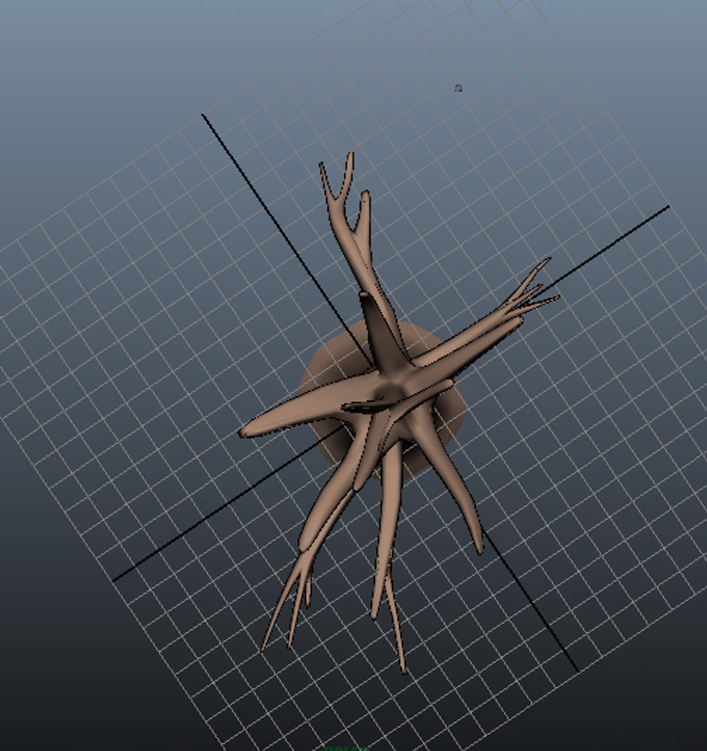 3d model anime tree leaf