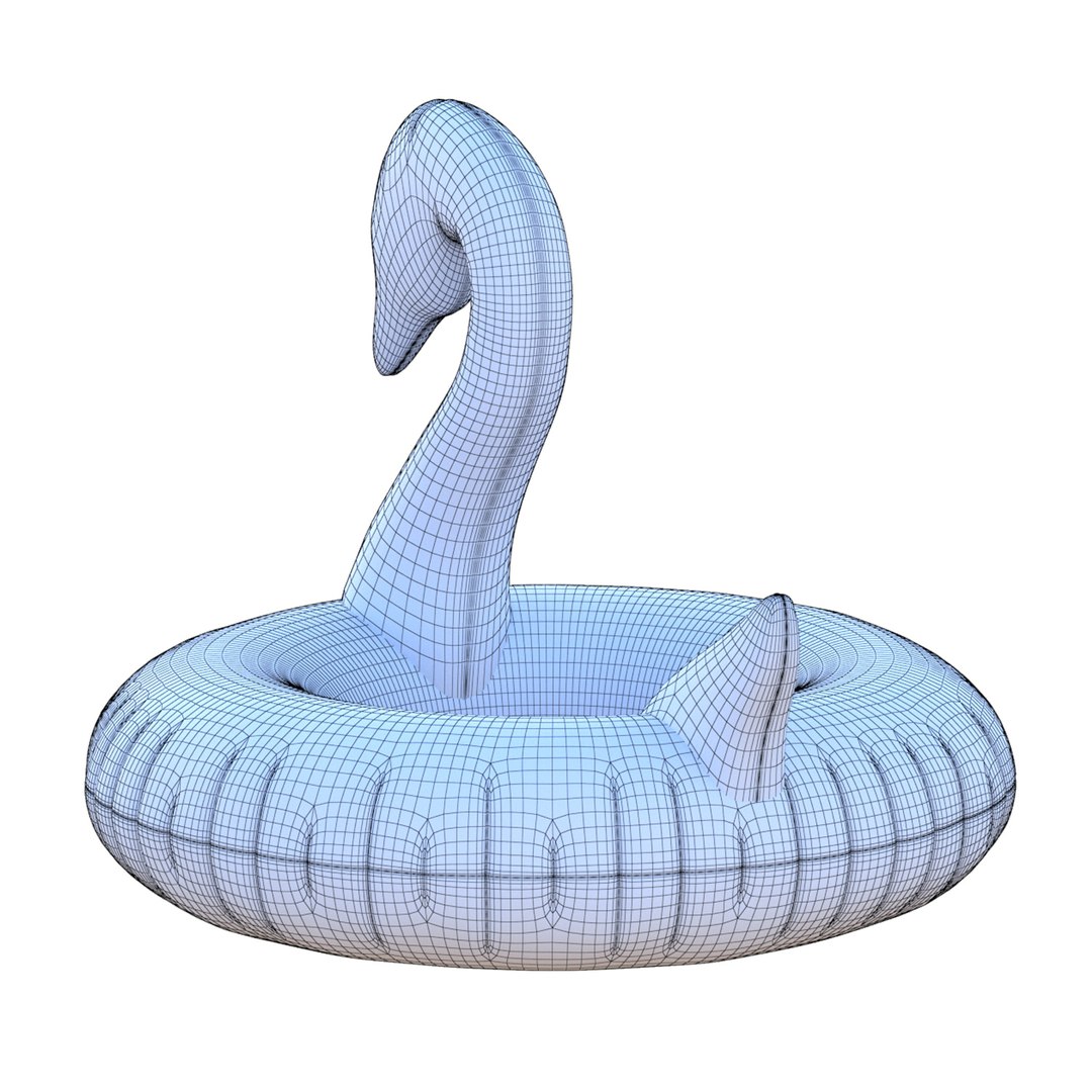 3D inflatable pool black swan - TurboSquid 1534507