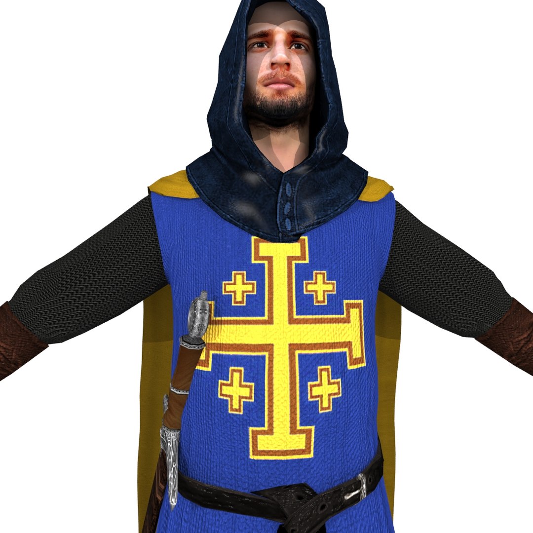 Medieval Crusader 3d Model