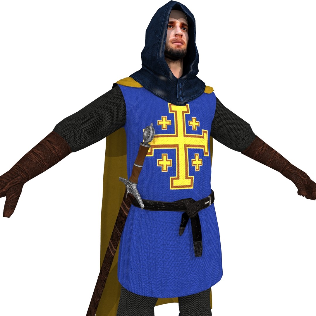 Medieval Crusader 3d Model