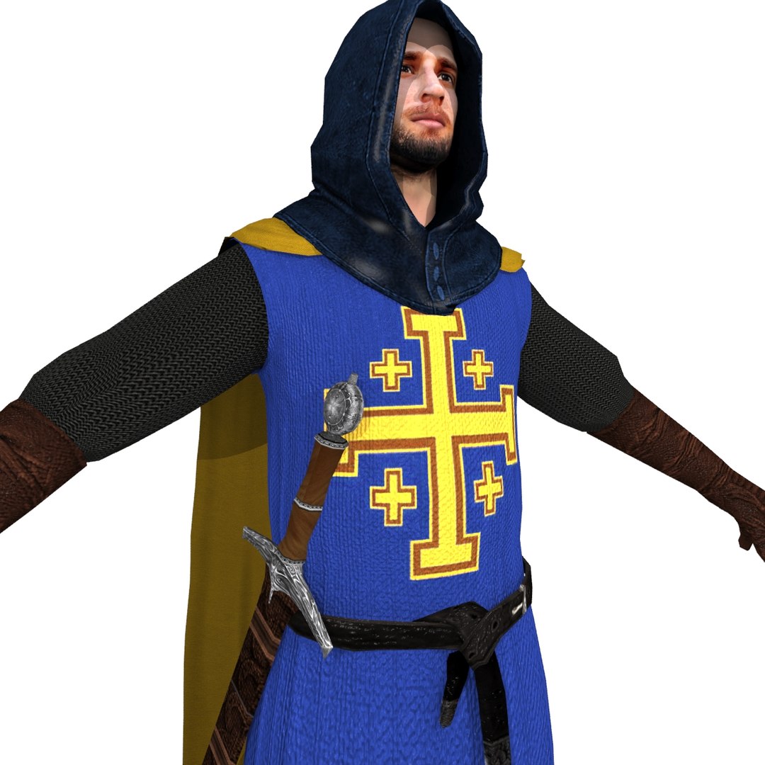 Medieval Crusader 3d Model