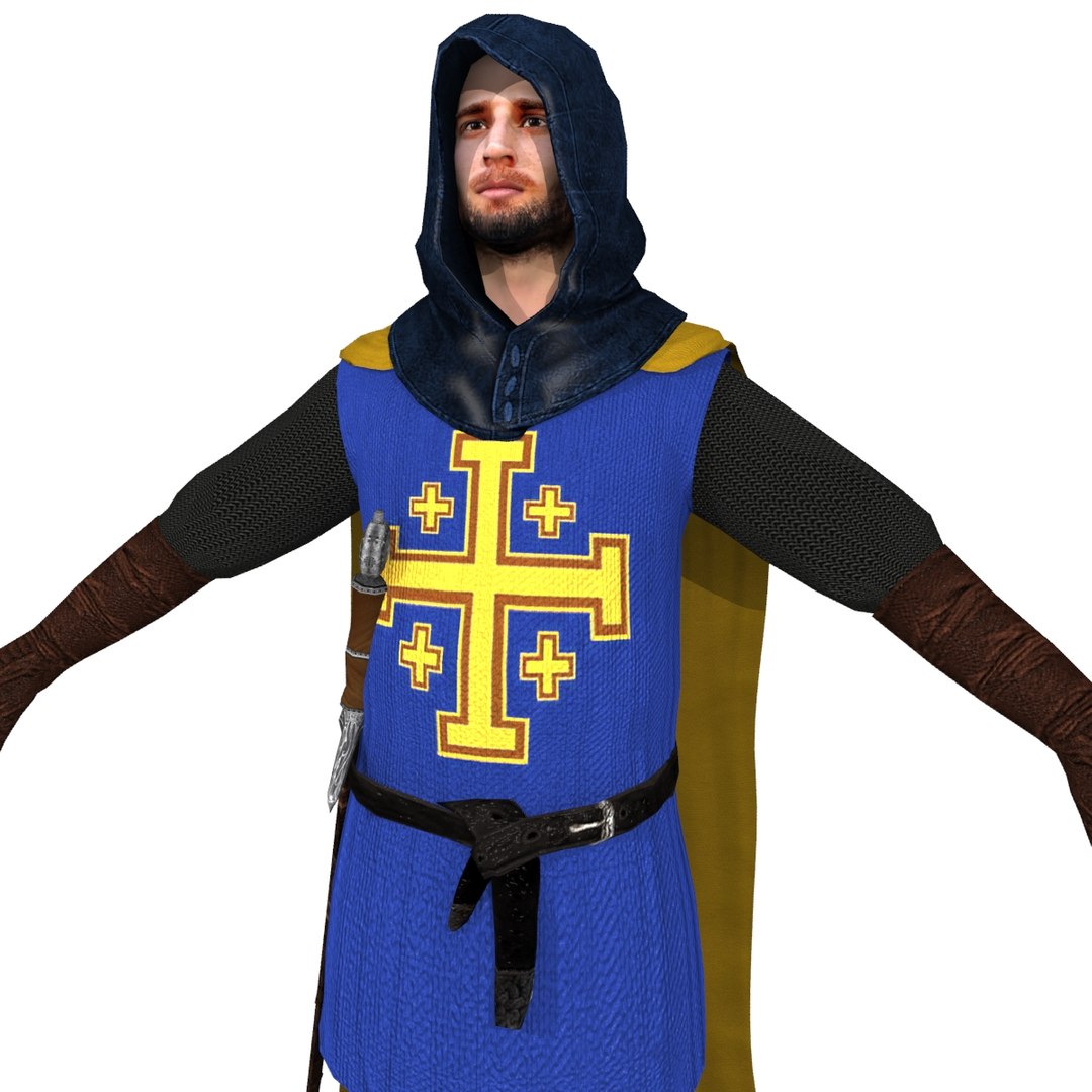 Medieval Crusader 3d Model