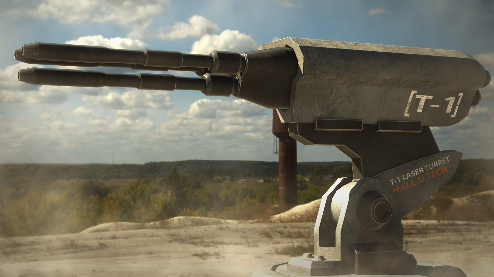 Laser Turret 3D - TurboSquid 1535516