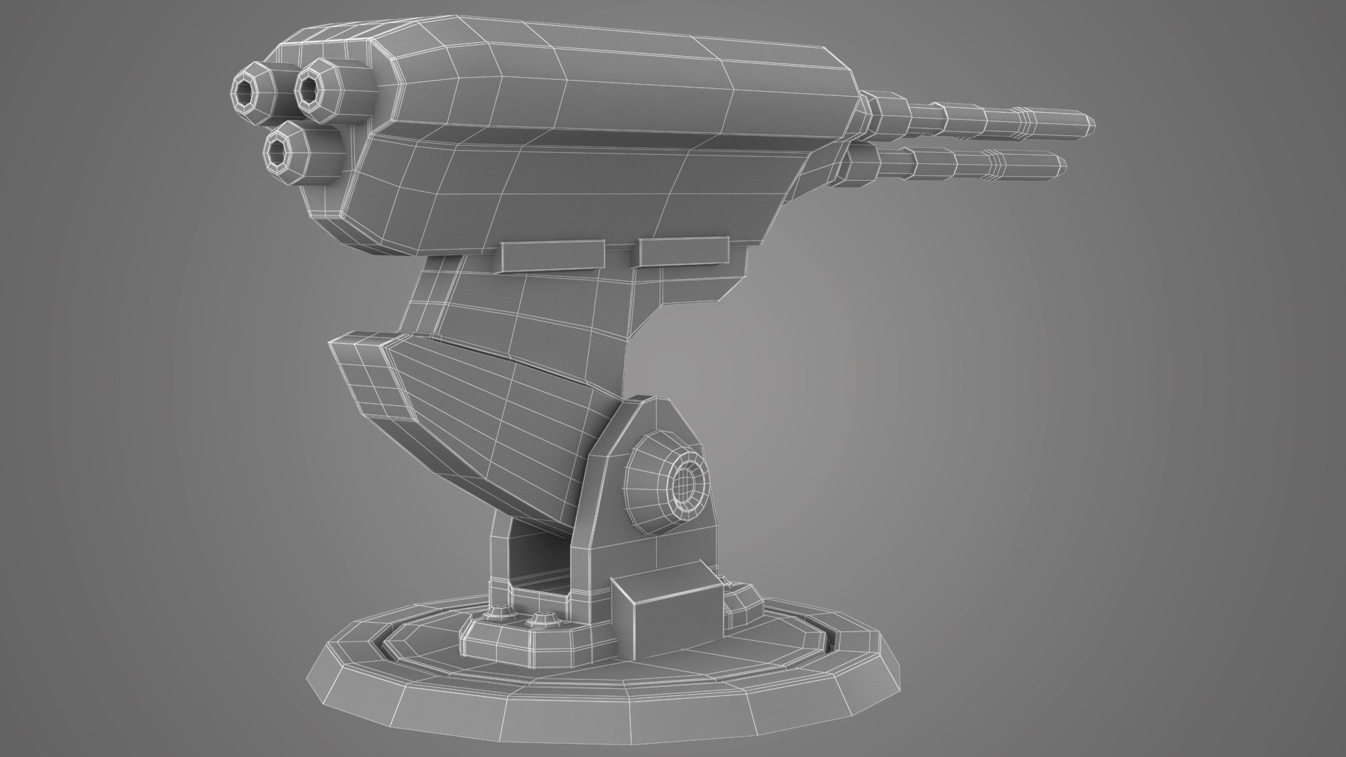 Laser Turret 3D - TurboSquid 1535516