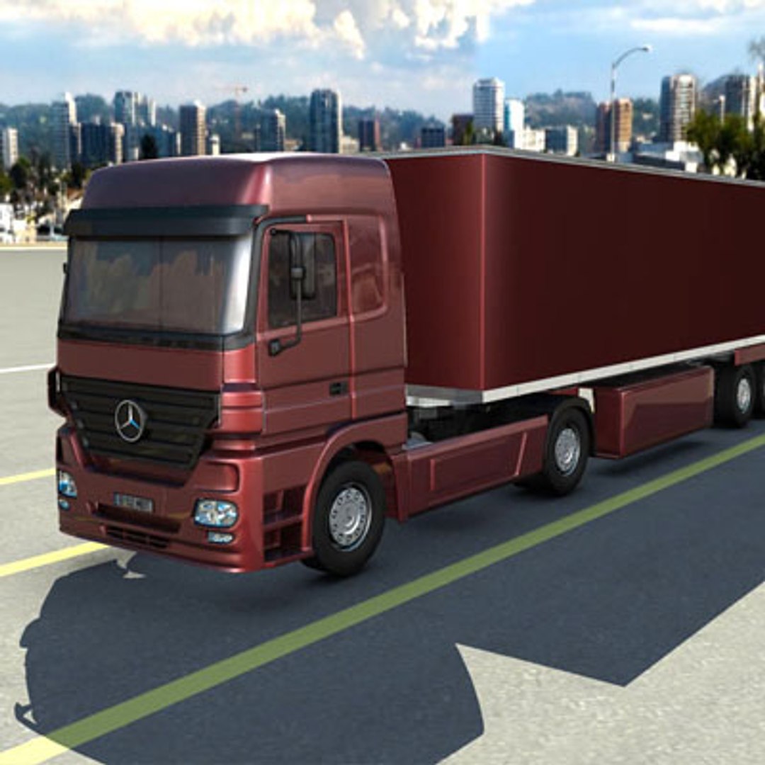 mercedes truck 3d max