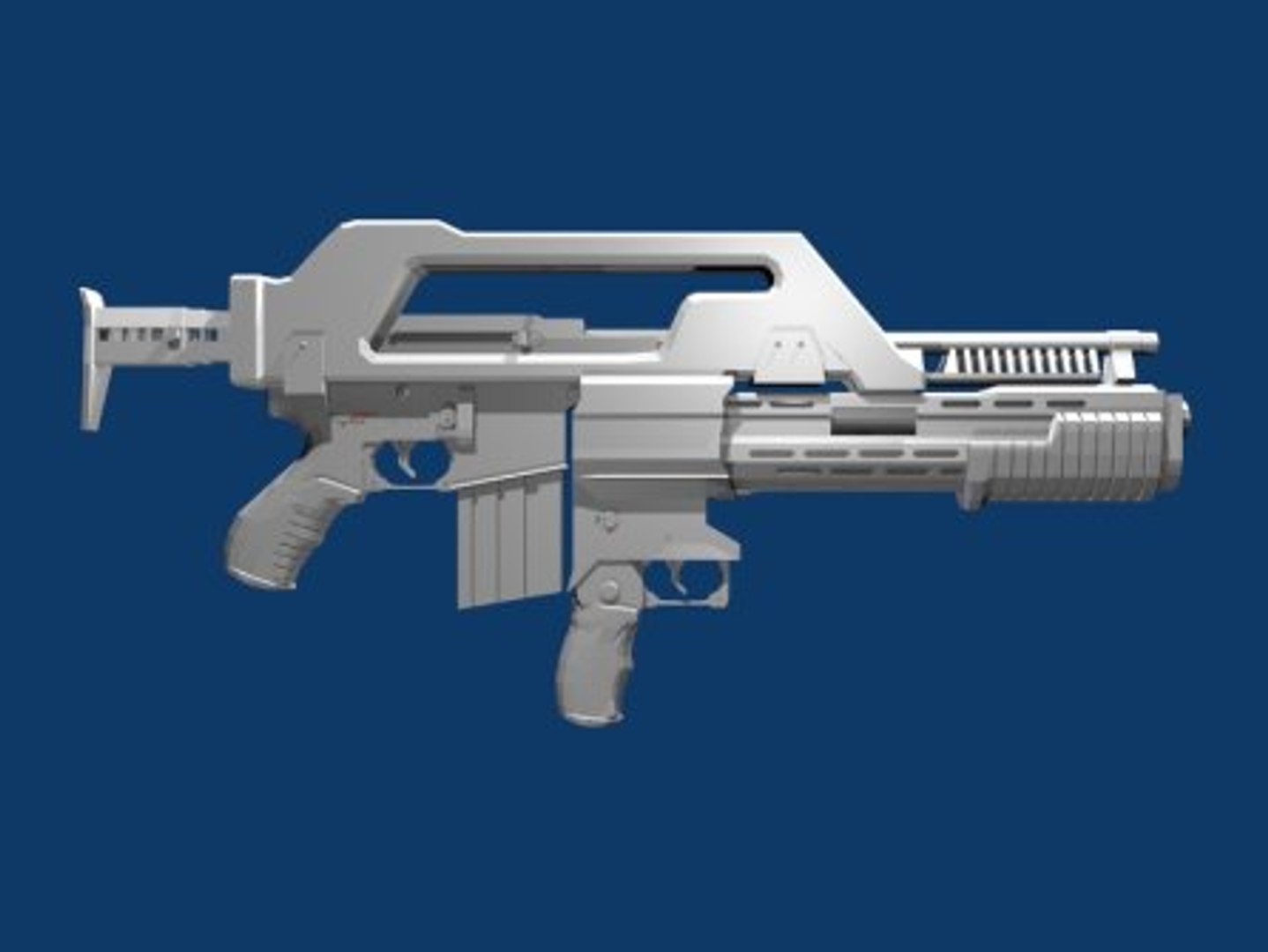 M26 Rifle Shotgun 3d Model