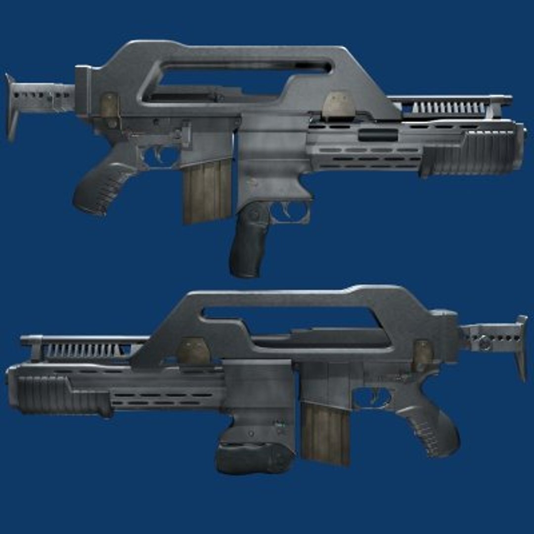 M26 Rifle Shotgun 3d Model