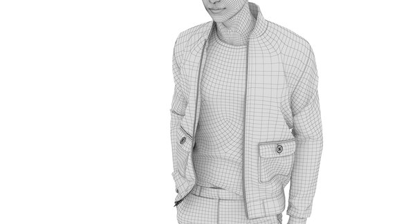 Realistic mannequin jacket 3D model - TurboSquid 1409917