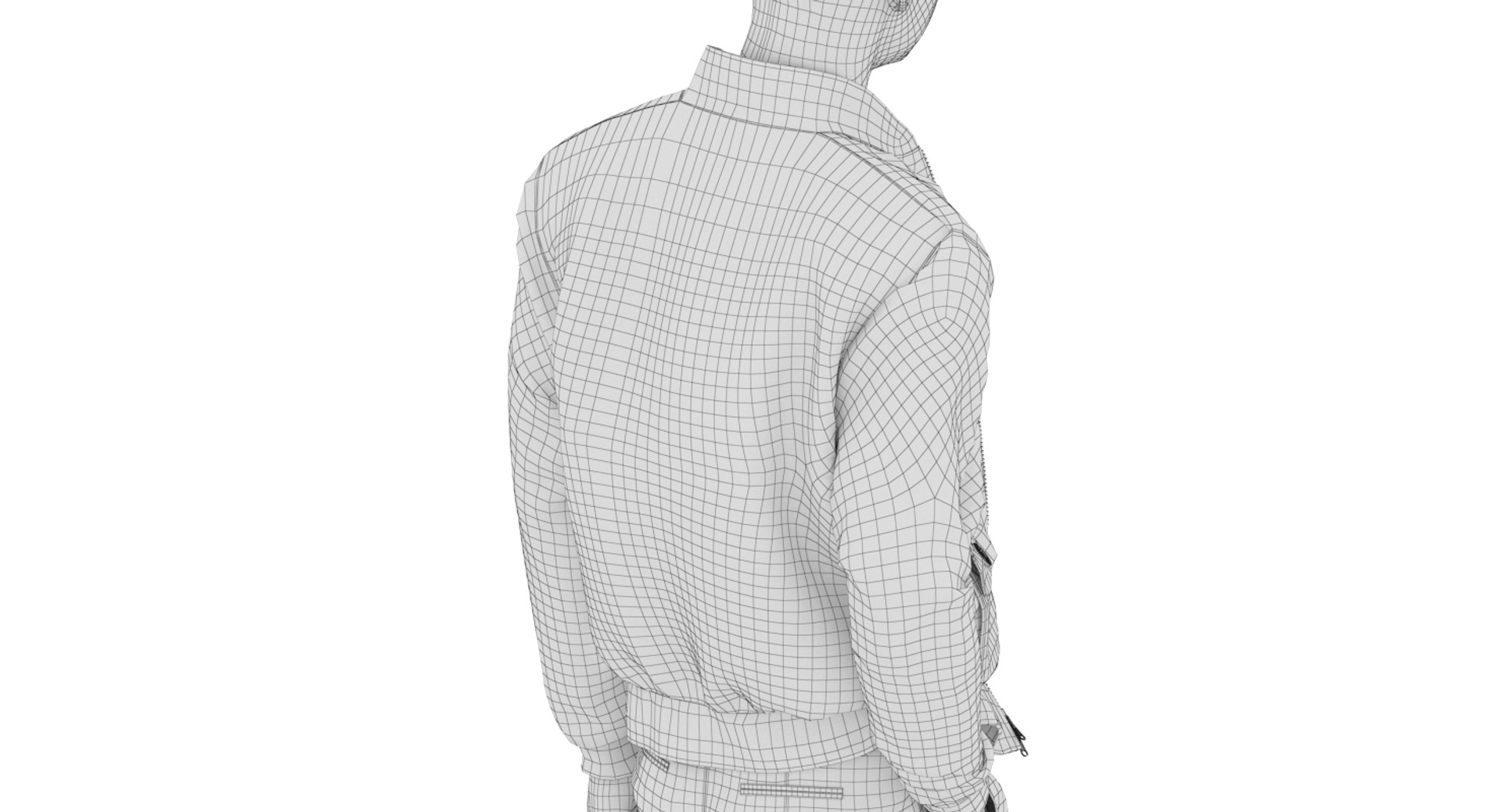 Realistic mannequin jacket 3D model - TurboSquid 1409917