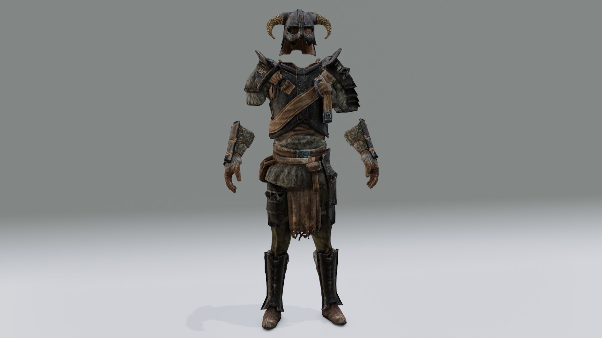3D Skyrim Iron Armor - TurboSquid 2083228