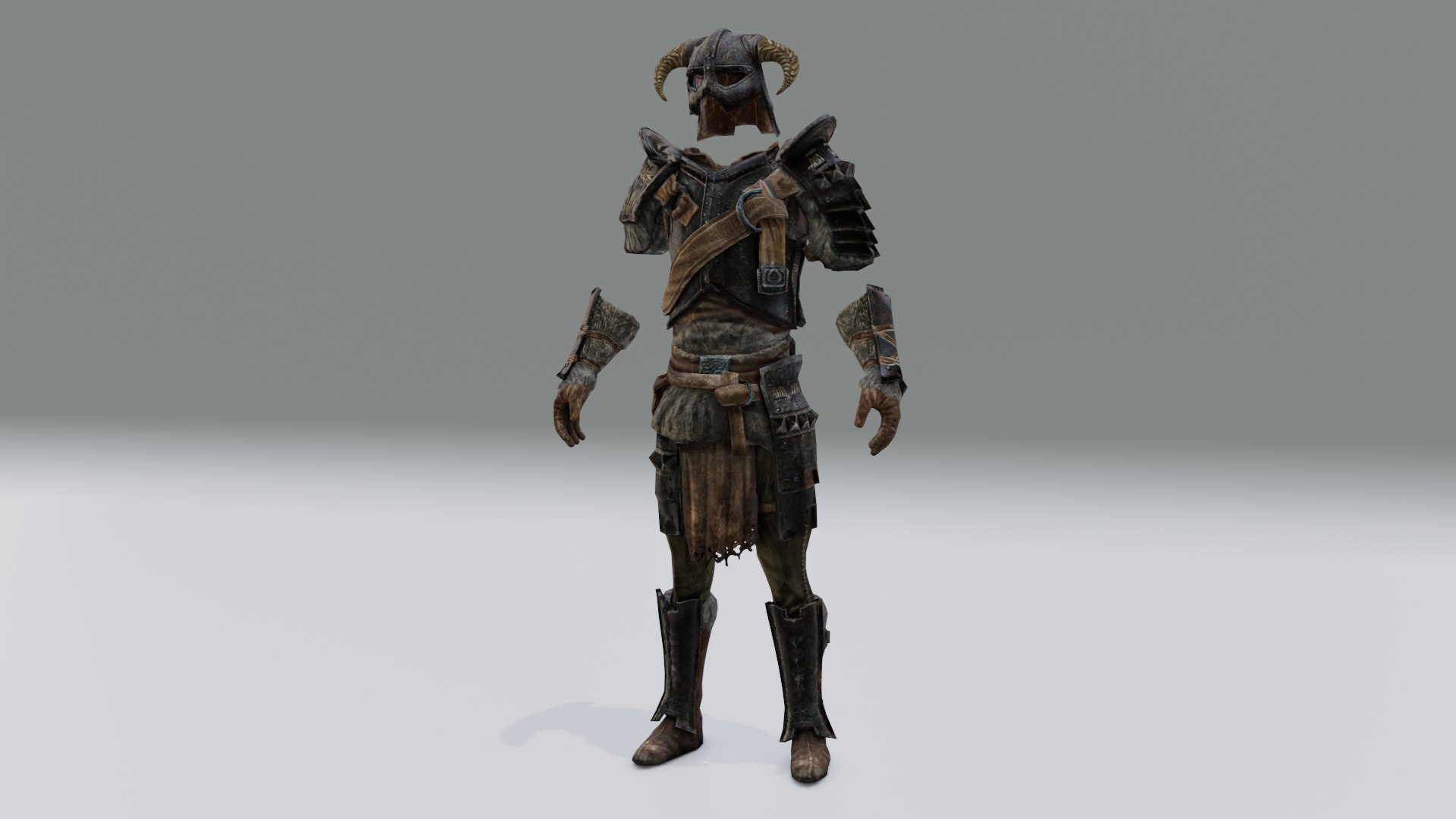 3D Skyrim Iron Armor - TurboSquid 2083228